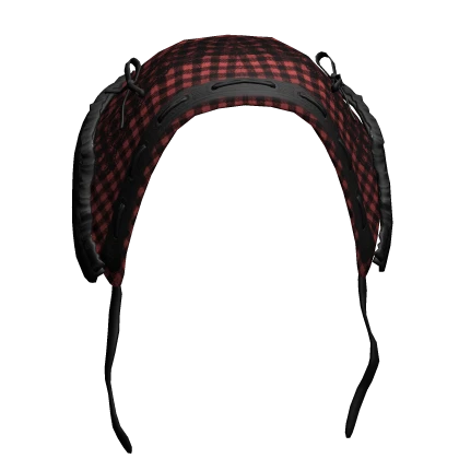 Mori Kei Laced Igari Bonnet (Black&Red) | Roblox Item - Rolimon's