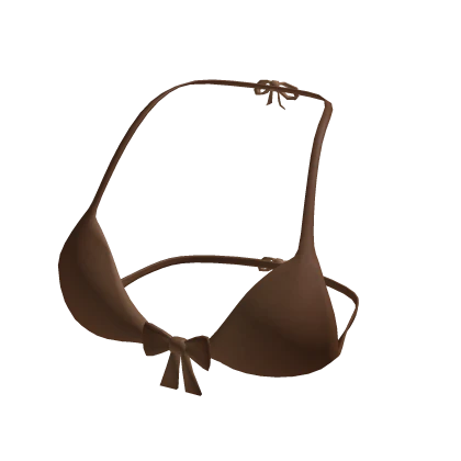 Bowed Bikini Top Brown ♥ | Roblox Item - Rolimon's