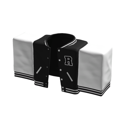 Chaqueta Letterman Varsity Negra 1.0 - Roblox
