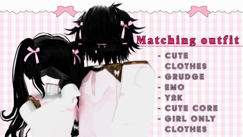 [笠] Cutesy Matching Outfits ideas - Roblox