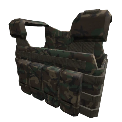 US M81 Woodland camo Tactical vest with magazines | Roblox Item - Rolimon's
