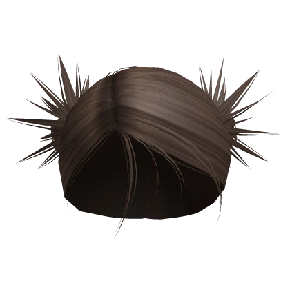 Spikey Y2k Rockstar Model Buns (Brown) | Roblox Item - Rolimon's