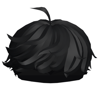 Black Messy Side Swoop - Roblox