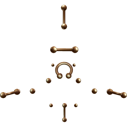 Vkei Copper Face Piercing Set | Roblox Item - Rolimon's