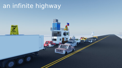 uma estrada infinita - Roblox