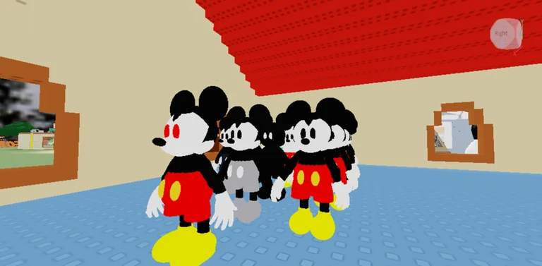Sobrevive a la familia Peppa Pig y Mickey Mouse - Roblox