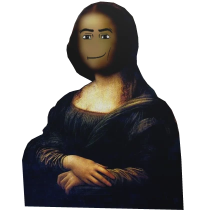 Man face "Mona Lisa" (nextbot) | Roblox Item - Rolimon's