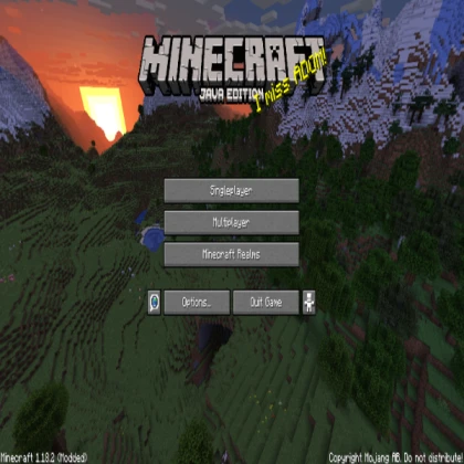 Minecraft main menu