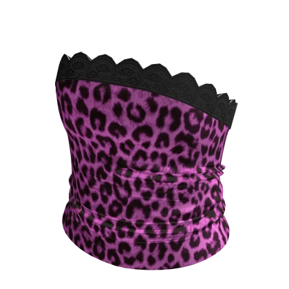 Pink Leopard Print Y2K Tube Top | Roblox Item - Rolimon's