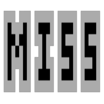 Undertale Miss Damage Text