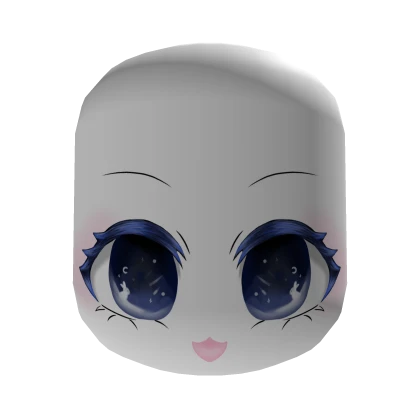 [Free] Blue kawaii happy face | Roblox Item - Rolimon's