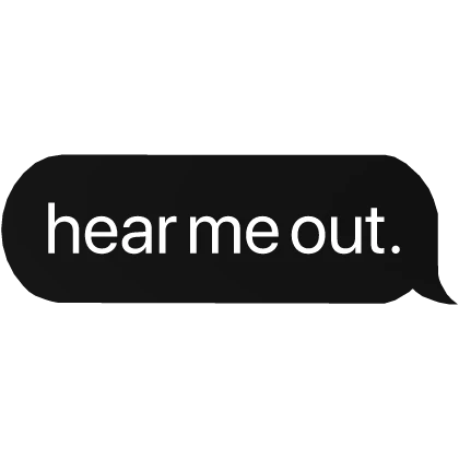 hear me out. text | Roblox Item - Rolimon's