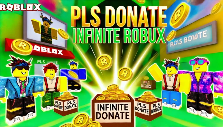 PLS DONATE INFINITE ROBUX! 螺 - Roblox