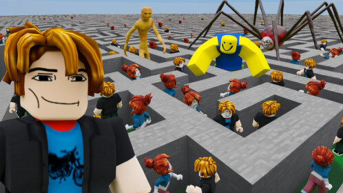 Labirinto Impossível de 100 Jogadores - Roblox