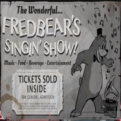 fredbear's singin' show poster