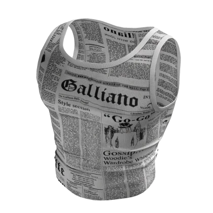 Tight Muscle Tank Top (NewsPaper) | Roblox Item - Rolimon's