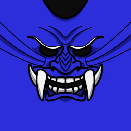 Shinobi Life Blue Demon Mask