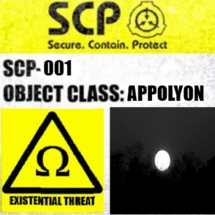 SCP-001 Label