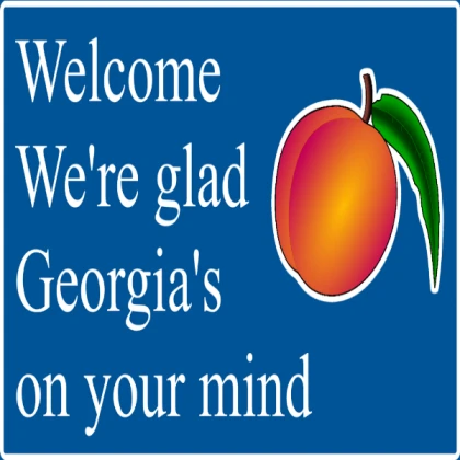 georgia welcome sign