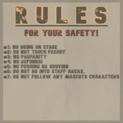 FNaF Rules