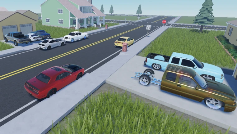 hellcat y silverados [NUEVO SPAWN DE AUTOS] - Roblox