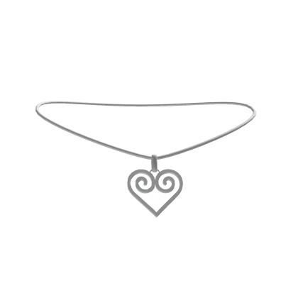 silver hmong heart symbol necklace | Roblox Item - Rolimon's
