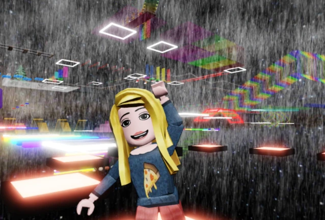 [ASMR] Galaxy Neon Obby ️ (¡¡¡CON LLUVIA!!!) - Roblox