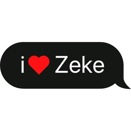i heart Zeke titan text bubble | Roblox Item - Rolimon's