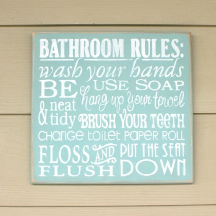Bathroom Rules