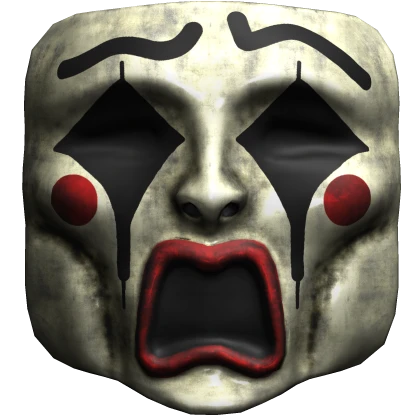 crying clown mask
