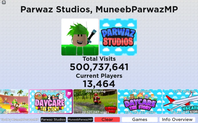 Live-Spiel-Statistiken-Checker - Roblox