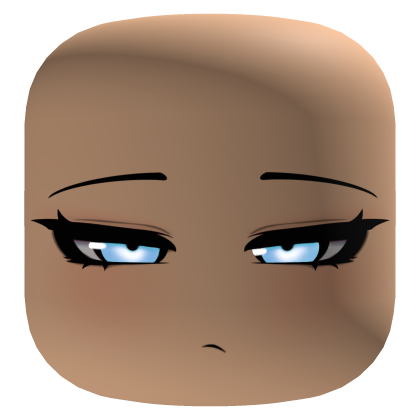파란 빛나는 눈을 가진 얼굴 관리하기에는 너무 멋진 얼굴 - 라이트 - Roblox