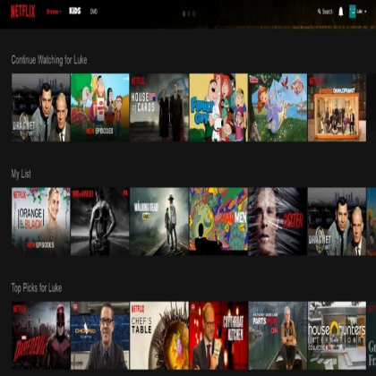 Netflix-home-page