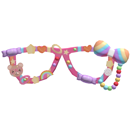 decora harajuku pastel kidcore pink glasses mask | Roblox Item - Rolimon's