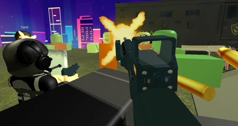 Ataque Swat vs Zumbi - Roblox