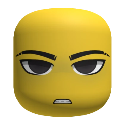 Angry Intimidating Face - Yellow | Roblox Item - Rolimon's