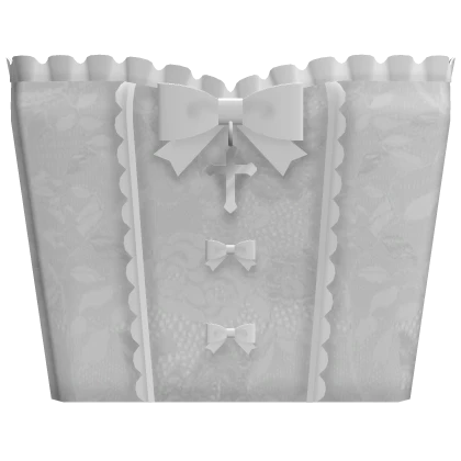 3.0 Gothic lace corset white | Roblox Item - Rolimon's