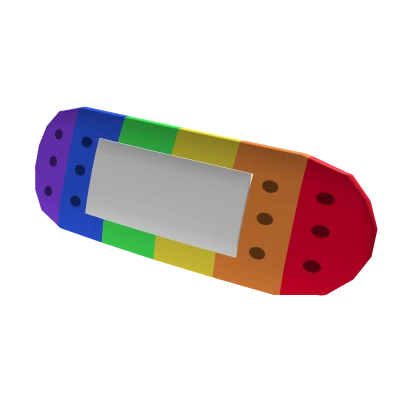 [on face] DANDY'S WORLD BANDAGE ITEM RAINBOW | Roblox Item - Rolimon's