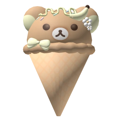 cutesy brown kuma ice cream | Roblox Item - Rolimon's