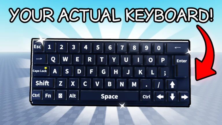 [LIMITADO]⚡Seu teclado real! - Roblox