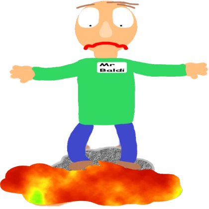 Baldi And Friends The Floor Is Lava Cartoony Baldi