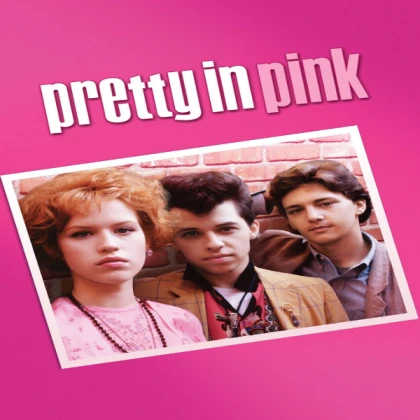 pretty in pink movie poster