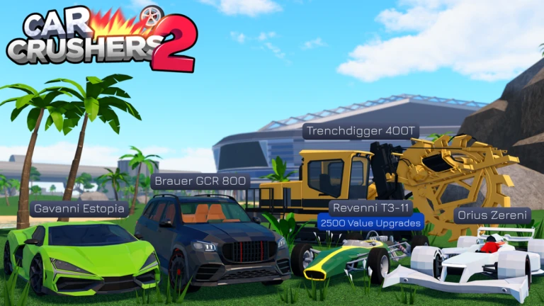 새로운 그래픽! Car Crushers 2 - 물리 시뮬레이션 - Roblox