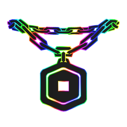 Rainbow Cartoony Robux Chain | Roblox Item - Rolimon's