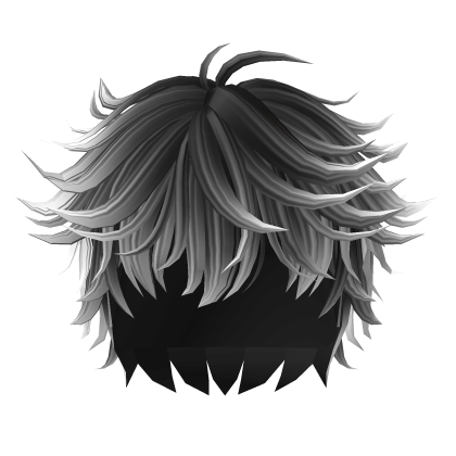 Rambut Anak Laki-laki Anime Buruk (Hitam & Putih) - Roblox