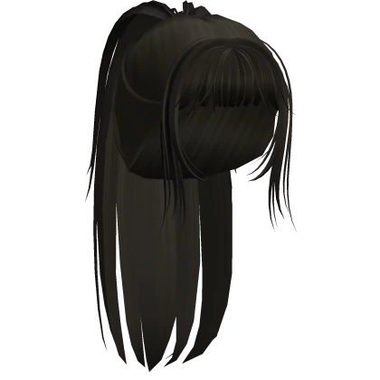 Dark Brown Scene Emo Punk Ponytail Hair | Roblox Item - Rolimon's