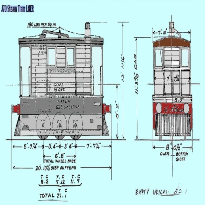 LNER Class J70 (GER Class C53) Blueprints