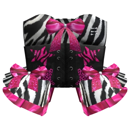 iconic mc-bling scene pop star dress (zebra) | Roblox Item - Rolimon's