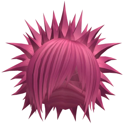 Rebel Spike Rockstar Hair in Super Pink | Roblox Item - Rolimon's