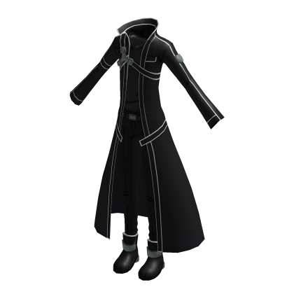 Kirito Black Swordman Cloth - Roblox